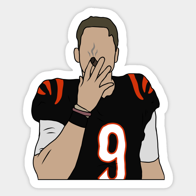 Joe Burrow Cigar Celebration Joe Burrow Sticker Teepublic